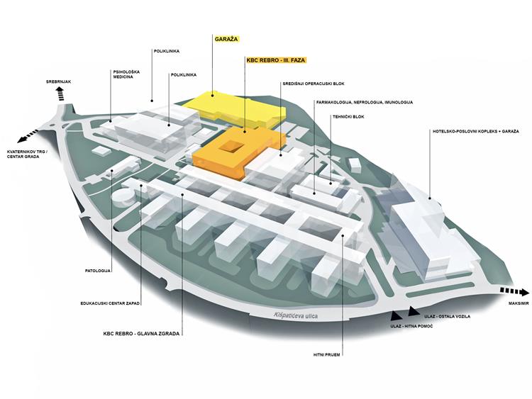 Ministarstvo Republike Hrvatske - KBC Zagreb, Rebro Faza-III, Zagreb